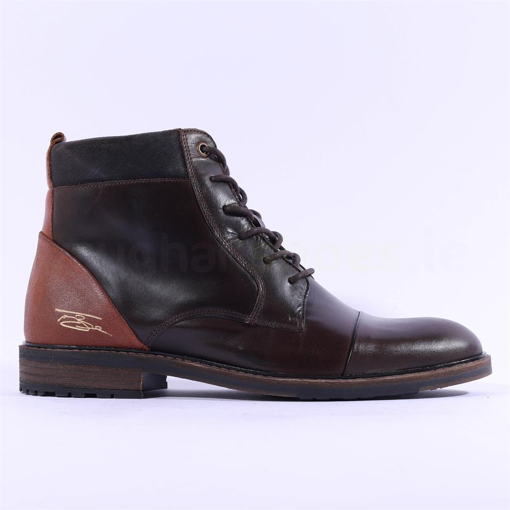 Tommy Bowe X Kolbe Laced Toe Cap Boot - Dark Brown Leather | Vaughan ...