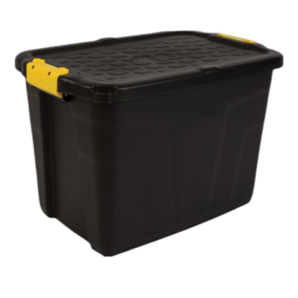 Black Heavy Duty Storage Box With Lid 60 Litre |Sheahans Homevalue ...