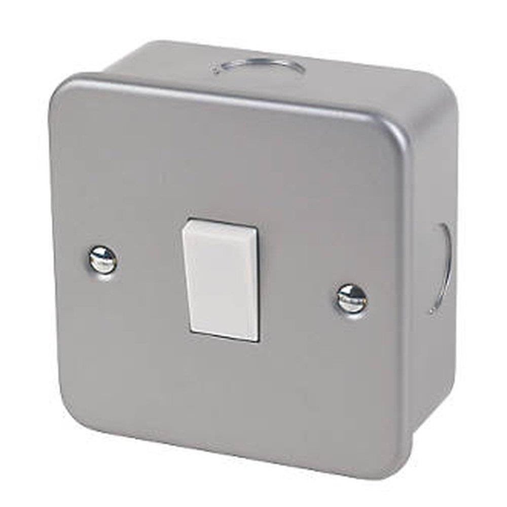 Single Metal Light Switch With Box |Sheahans Homevalue | Nenagh | Co ...