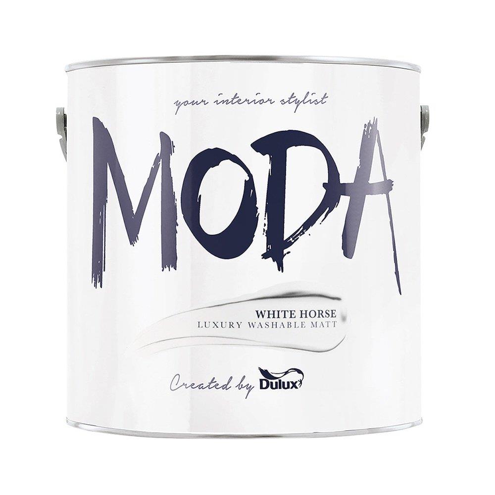 Dulux Moda White Horse 30ML |Sheahans Homevalue | Nenagh | Co. Tipperary