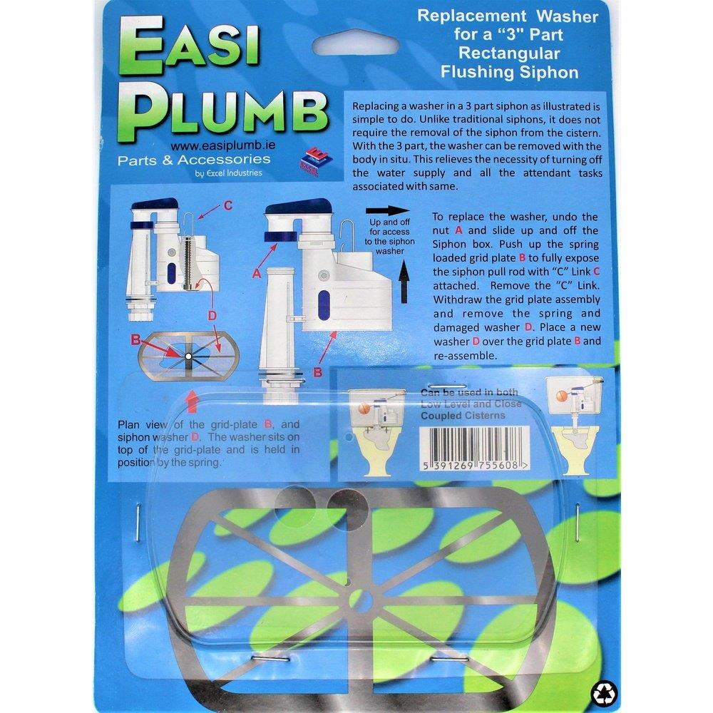 Rectangular Siphon Washer for 3 Part Siphon |Sheahans Homevalue ...