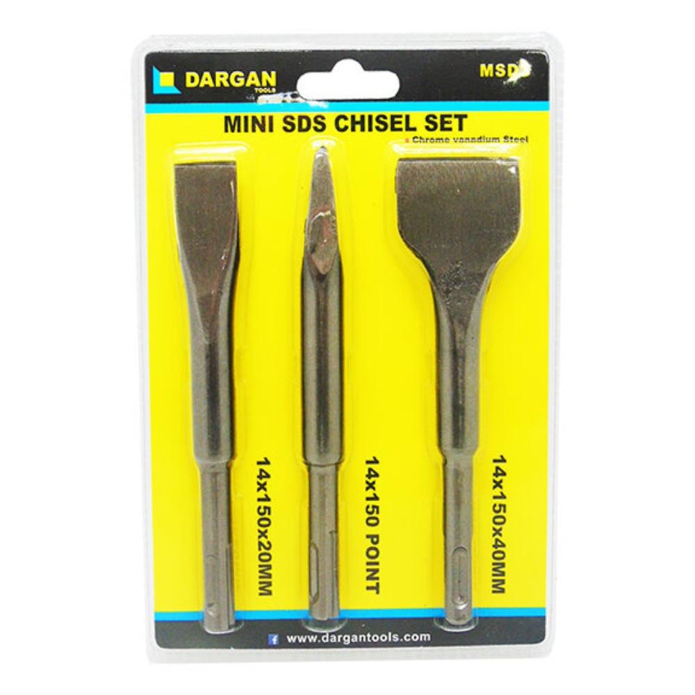 Dargan Mini Sds Chisel Bit Set |Sheahans Homevalue | Nenagh | Co. Tipperary