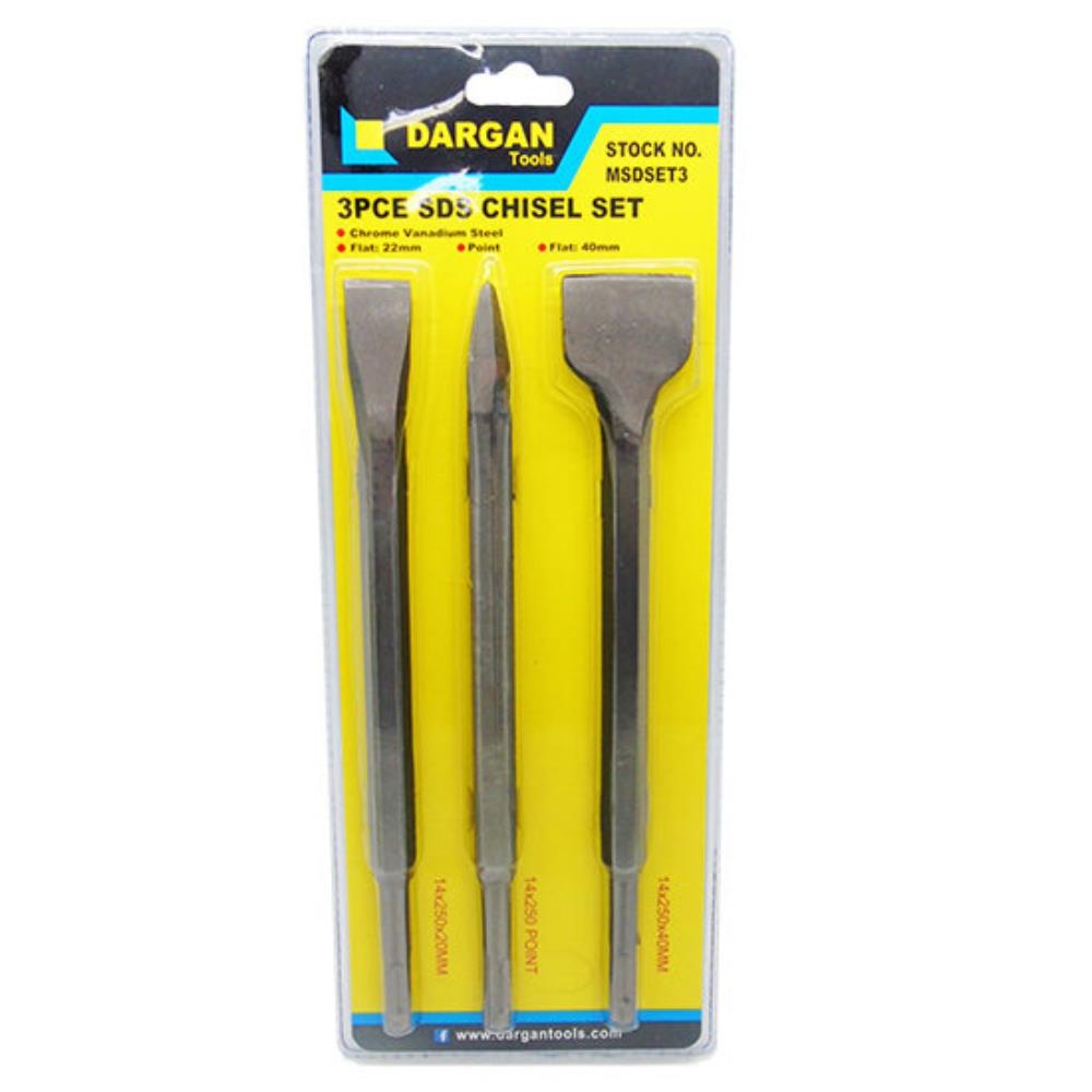 Dargan 3 Piece SDS Chisel Set |Sheahans Homevalue | Nenagh | Co. Tipperary