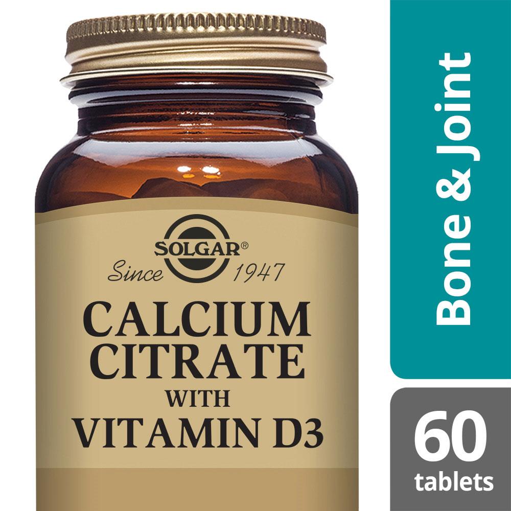 Solgar Calcium Citrate with Vitamin D3 60 | Health 1st Pharmacy ...