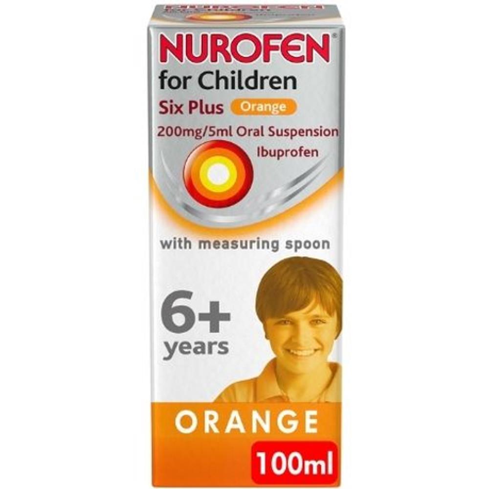 nurofen Children 6+ Orange 200mg/5ml Oral Suspension 100ml | Health 1st ...