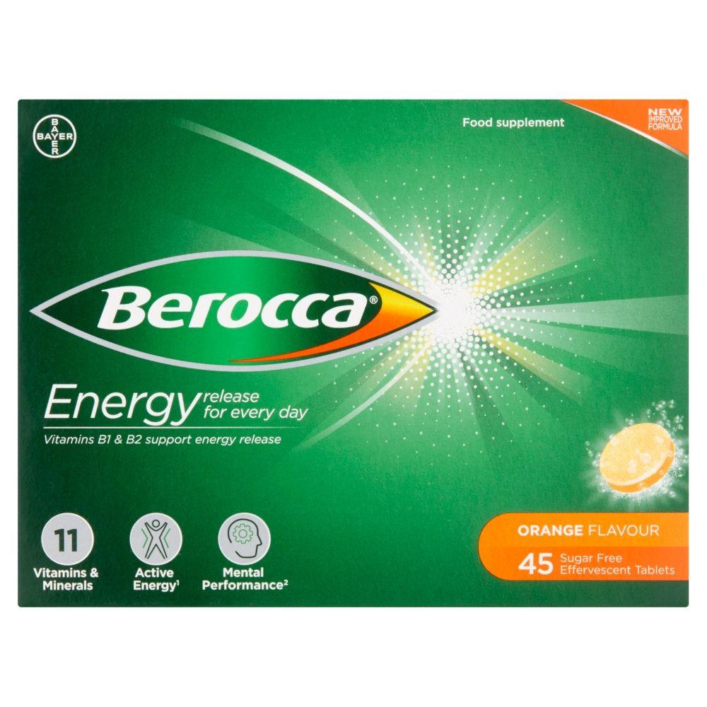 BEROCCA ENERGY ORANGE EFFERVESCENT 45 | Health 1st Pharmacy | Monaghan ...