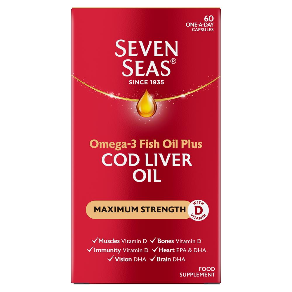 SEVEN SEAS MAX STRENGTH CLO CAPS 60 | Health 1st Pharmacy | Monaghan ...