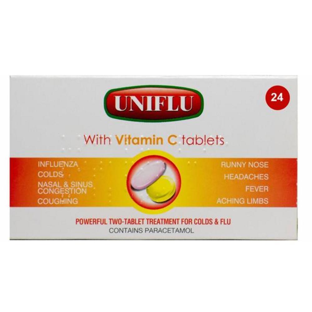 UNIFLU WITH VITAMIN C TABLETS 24 | Health 1st Pharmacy | Monaghan | Ireland