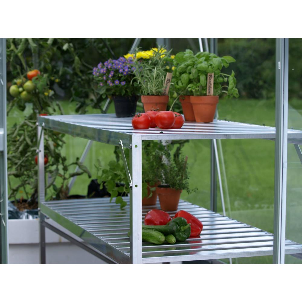 GREENHOUSE STAGING - 2 TIER ALUMINIUM | Clonmel Garden Centre | Ireland