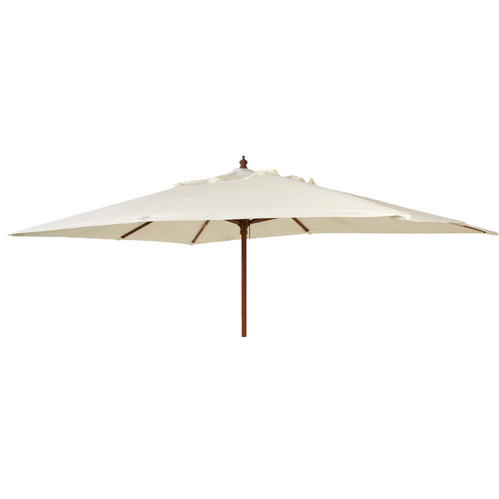 ALEXANDER ROSE WOODEN PARASOL 2.7M ECRU | Clonmel Garden Centre | Ireland
