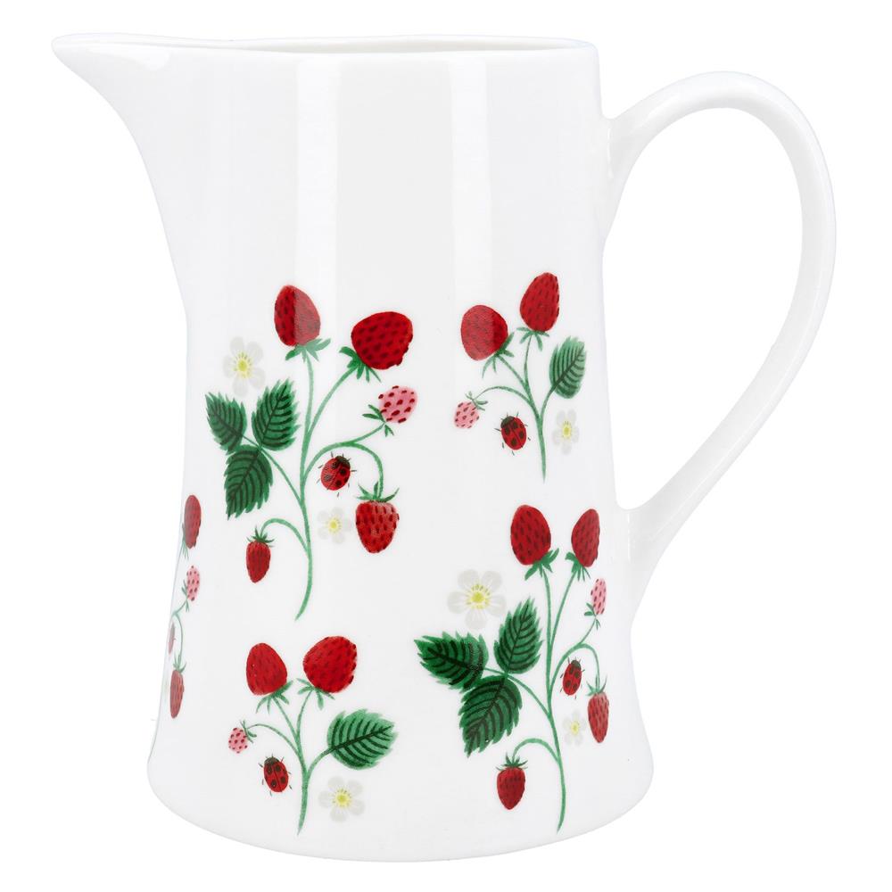 GISELA GRAHAM BONE CHINA JUG 14CM - STRAWBERRIES | Clonmel Garden ...
