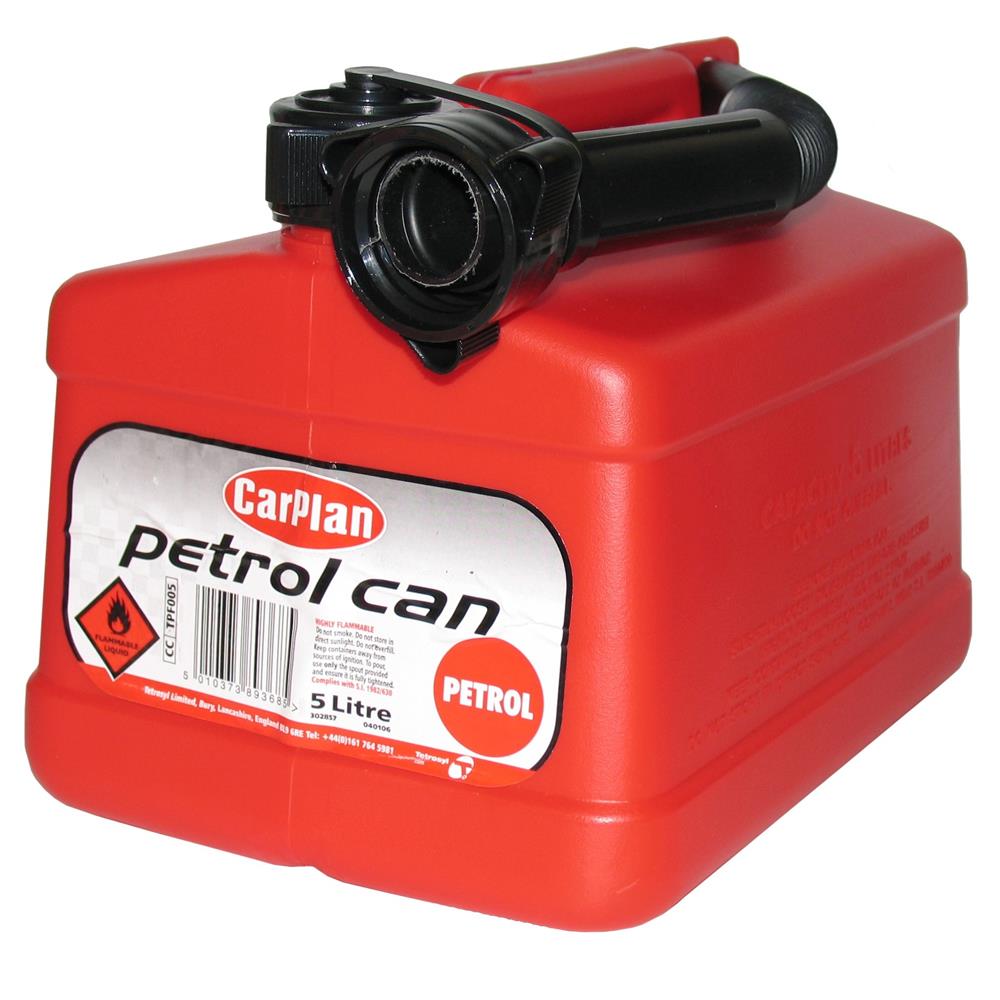 Carplan Petrol Fuel Can 5 Litre - Red | 230159 | Heavins.ie