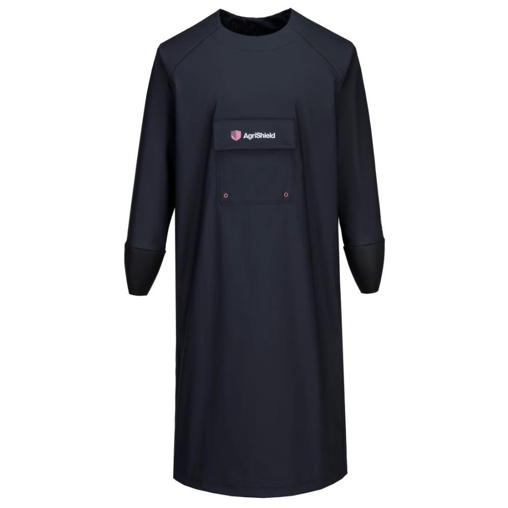 8W16 – Agrishield Women’s Dairy Gown – Navy | Country Farm Supplies