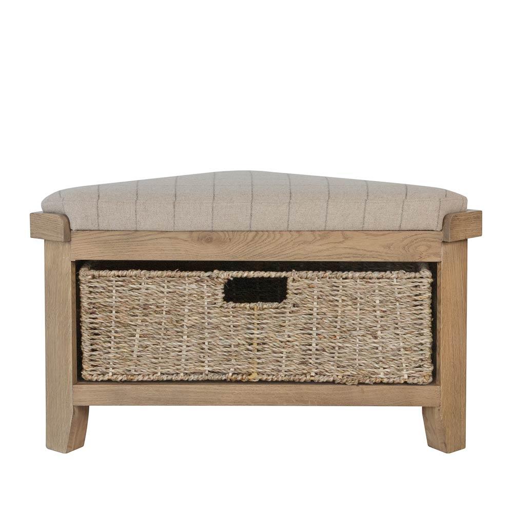 Shay Corner Hall Bench | Castle Davitt Furniture | Ireland