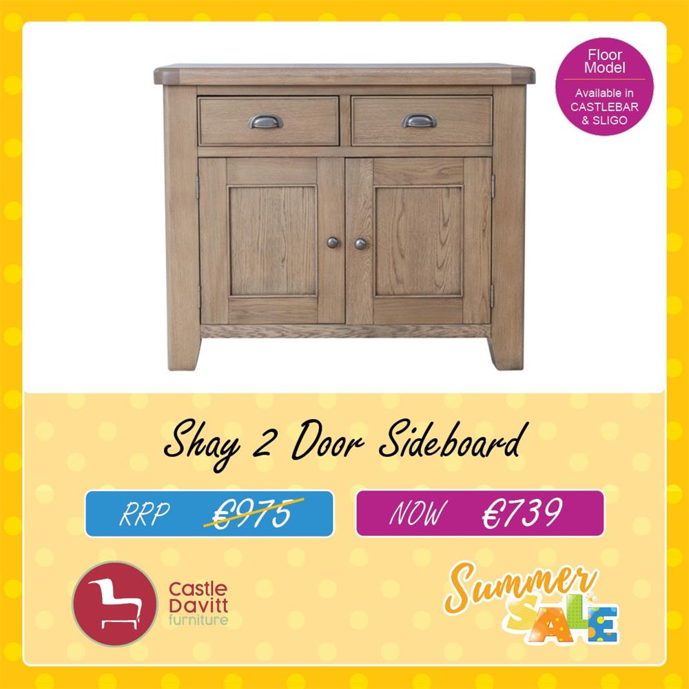 Shay 2 Door Sideboard | Castle Davitt Furniture | Ireland