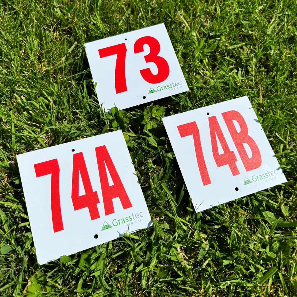 Aluminium Paddock Numbers | grasstecshop.com