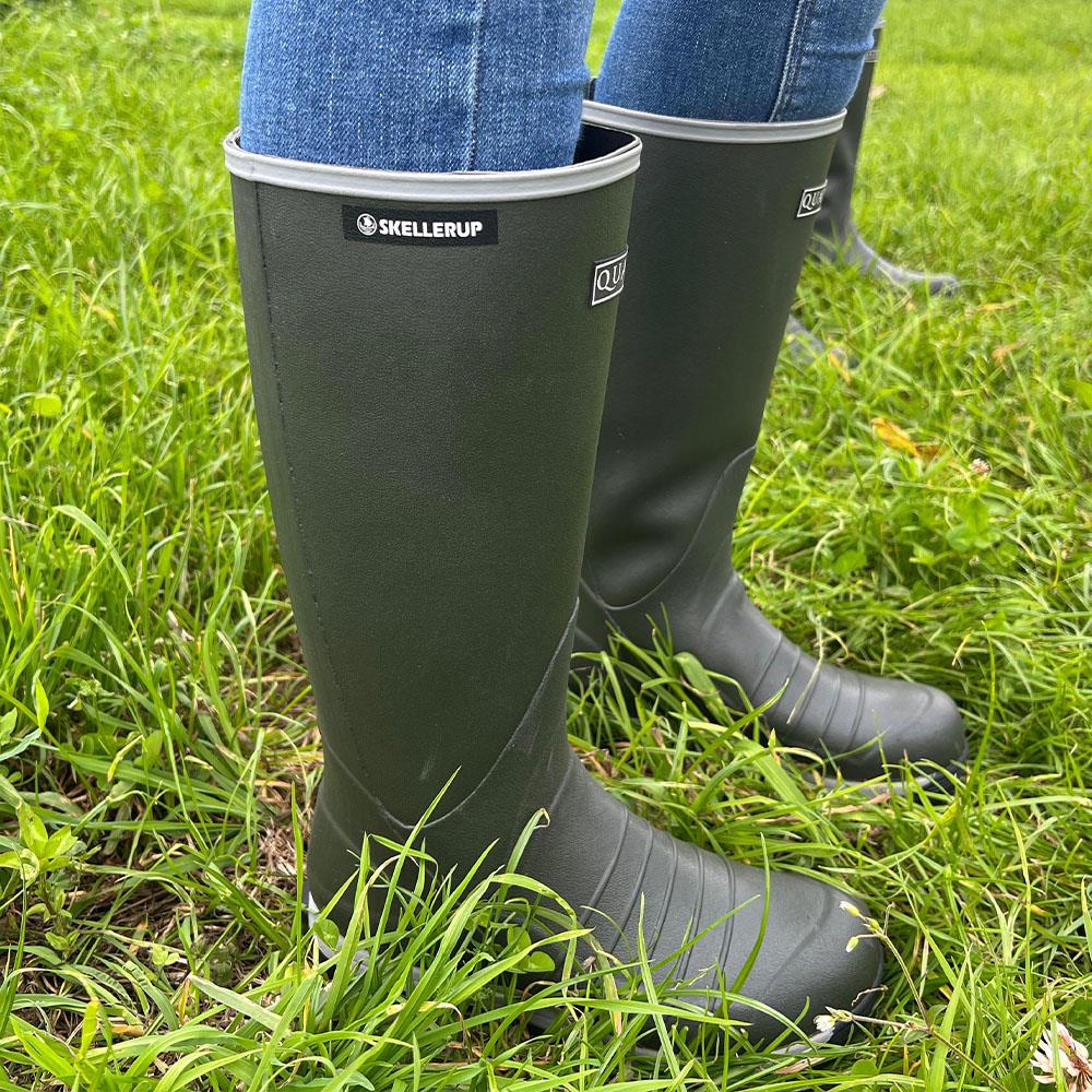 Skellerup Knee Green Wellies