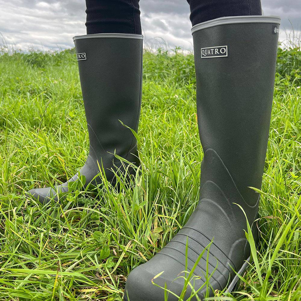 Skellerup Knee Green Wellies