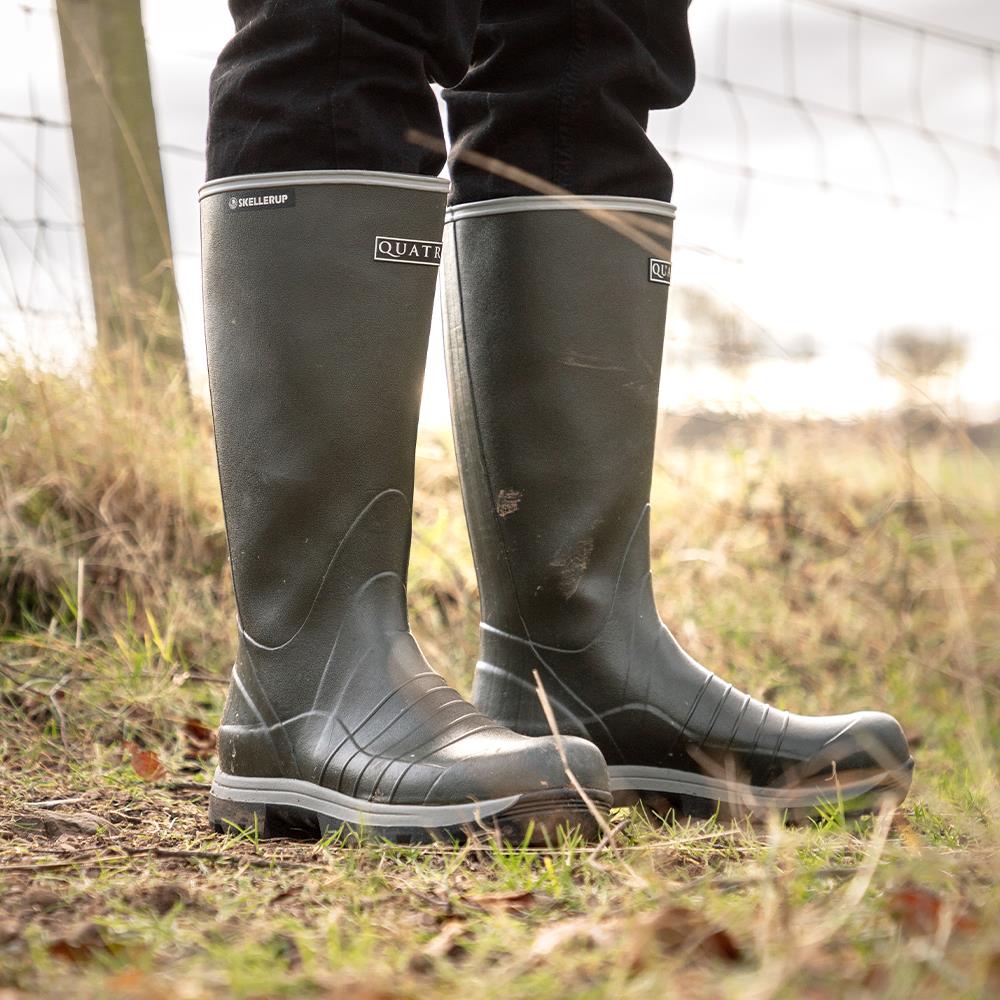 Skellerup Knee Green Wellies