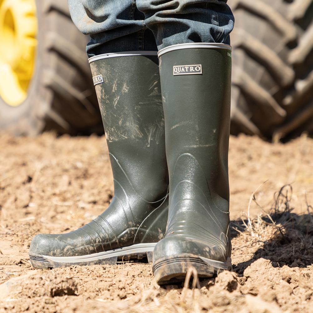 Skellerup Knee Green Wellies