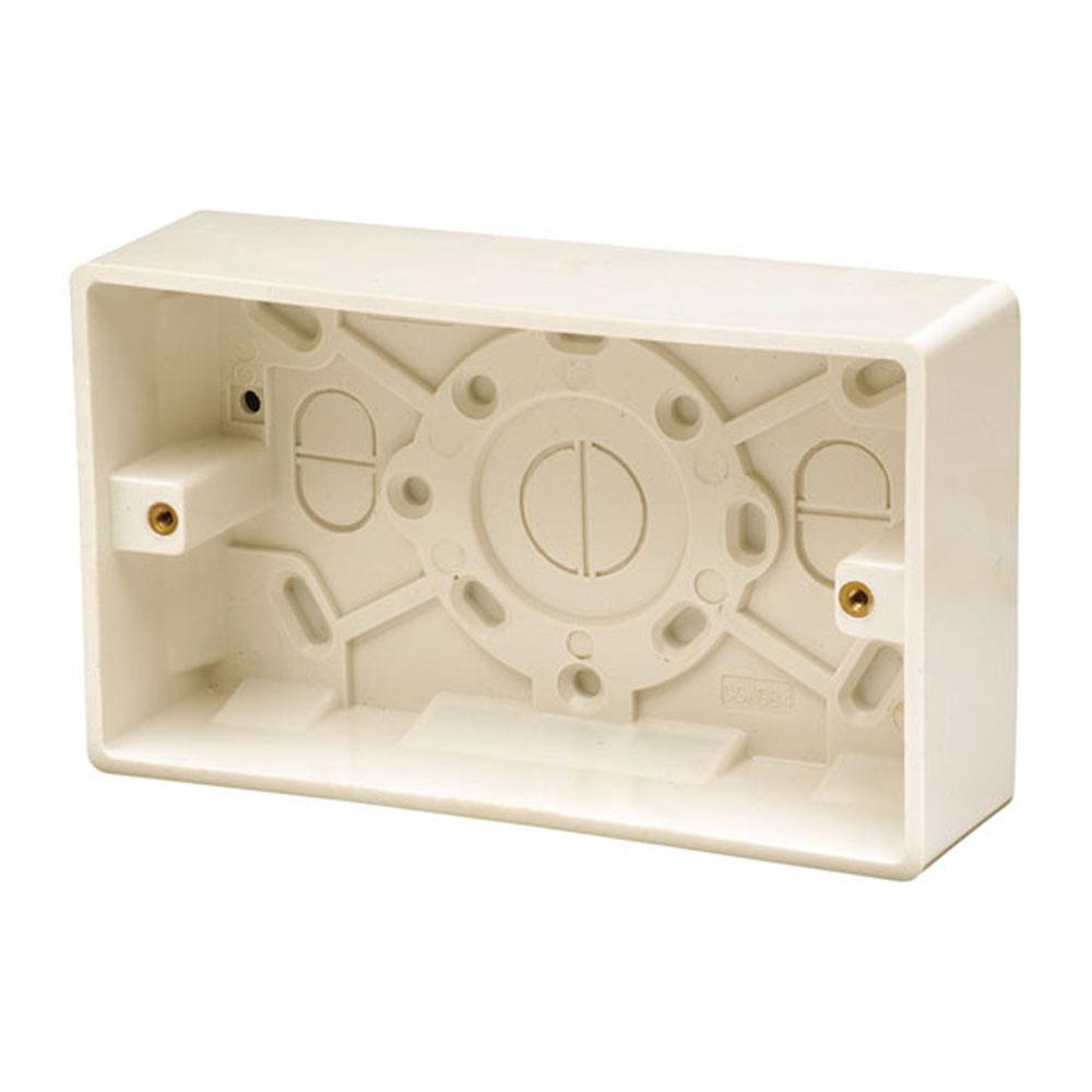 Click Curva 2 Gang 35mm Deep Pattress Box | Stakelums Home & Hardware ...