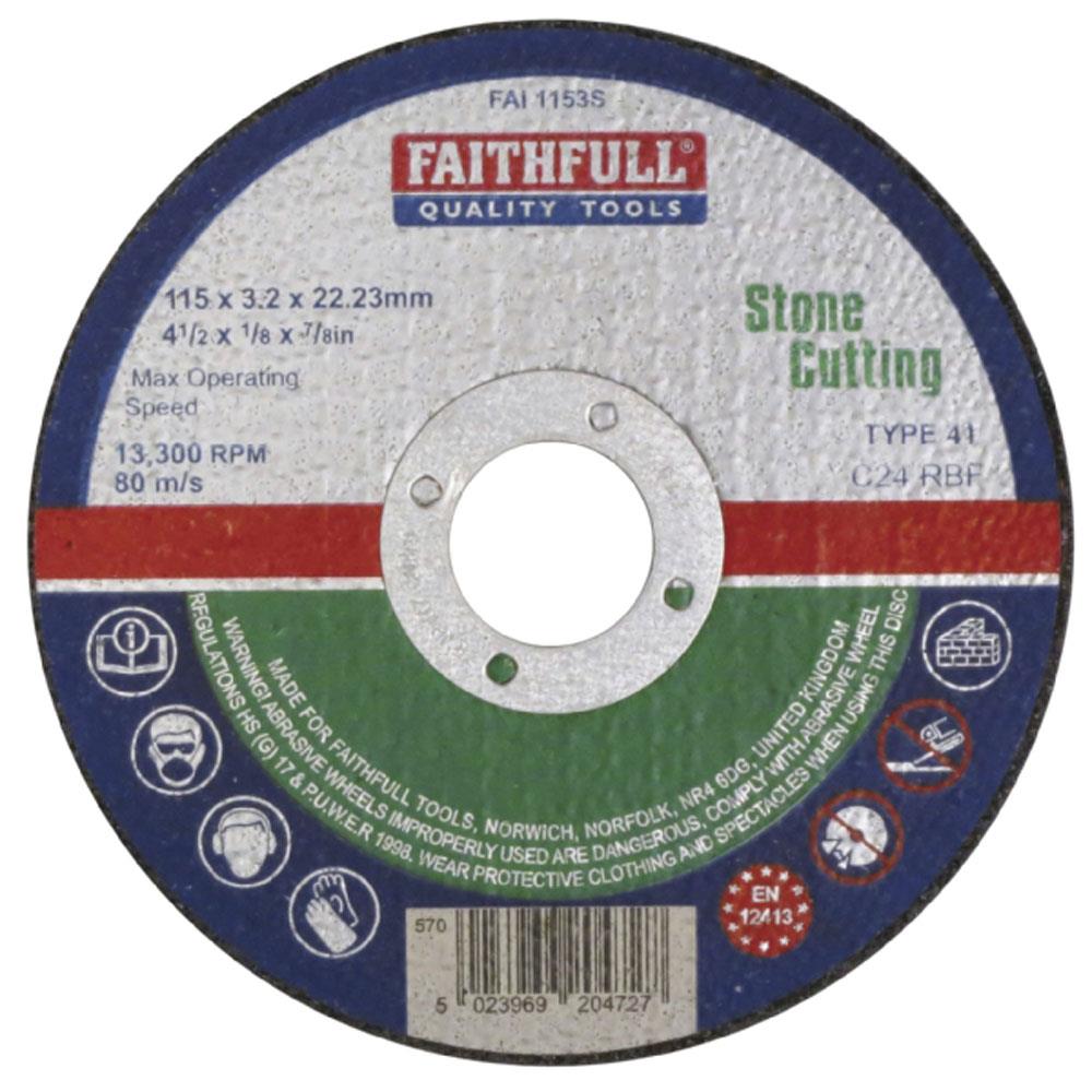Faithfull Stone Cut Off Wheel 300 x 3.5 x 20mm | Stakelums Home ...