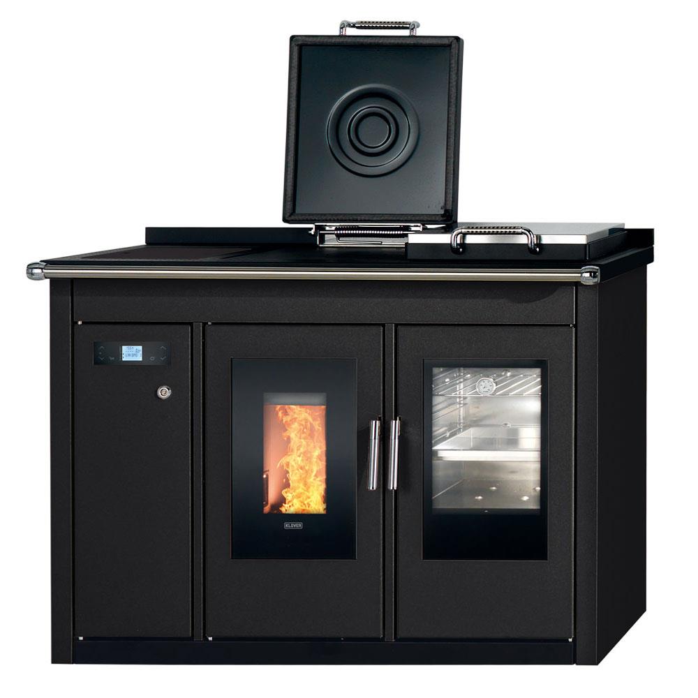 Klover Smart 120 British Traditional Thermo Boiler Pellet Range Cooker ...