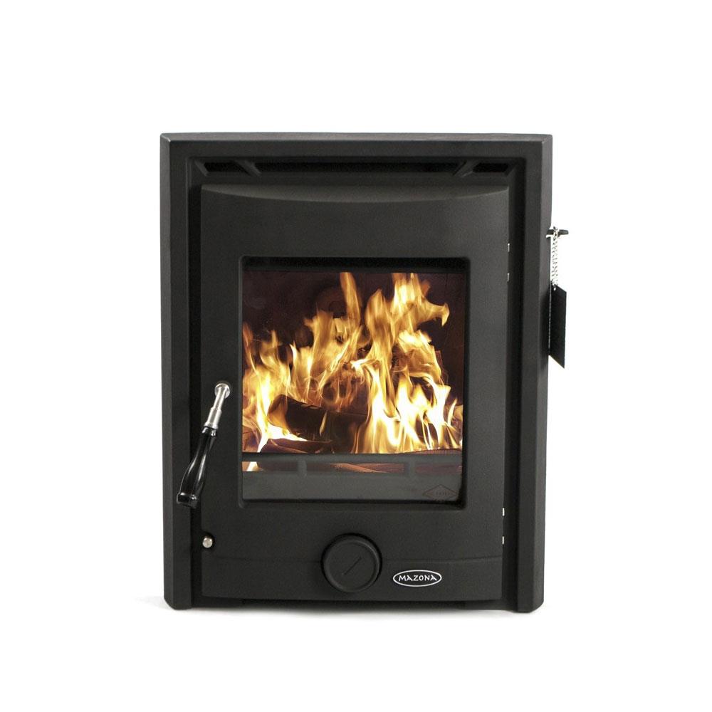 Mazona Portland Eco 5kw Inset Stove Matt Black | Stakelums Home ...