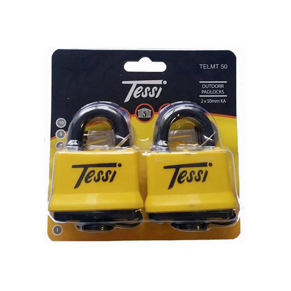Tessi Laminated Steel Padlock Twin Pack 50mm | Stakelums Home ...