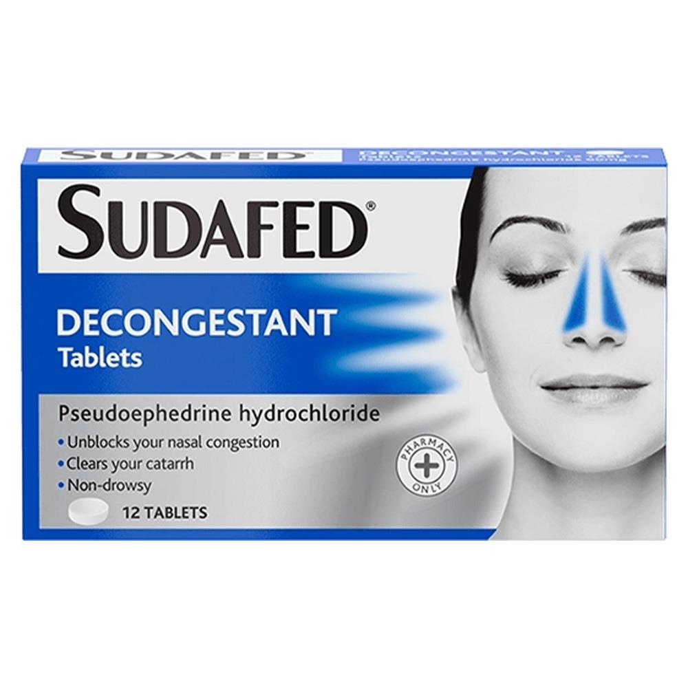 Sudafed Decongestant Tablets - 12 Pack | Maguire's Pharmacy ...