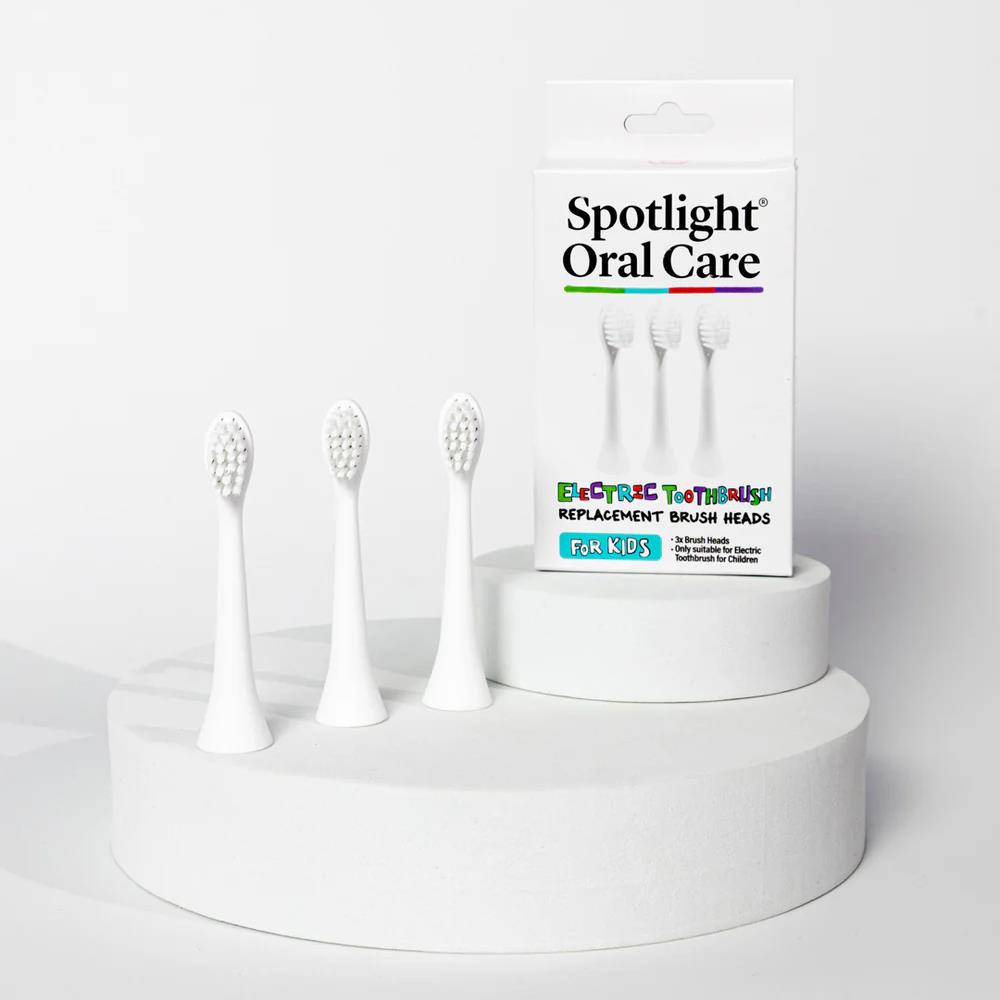 Spotlight Oral Care Electric Toothbrush Heads x3 For Kids