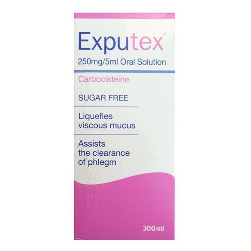 EXPUTEX 250MG 5ML ORAL SOLUTION | O'Dwyers Pharmacy | Cashel ...
