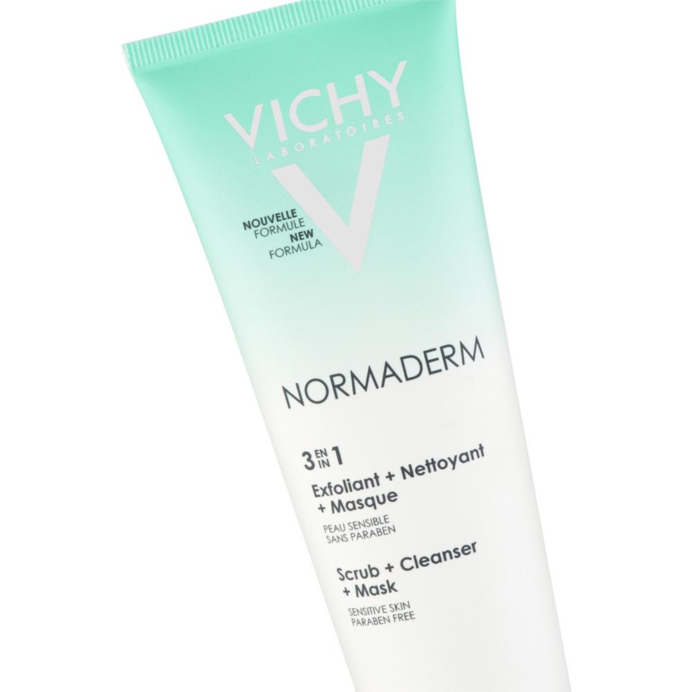 Vichy Normaderm 3in1 Scrub Mask & Cleanser 125ml | Mellericks Pharmacy ...