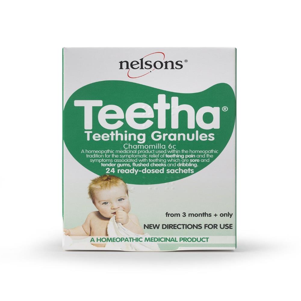 Nelsons Teetha teething granules 24 sachets | Mellericks Pharmacy ...