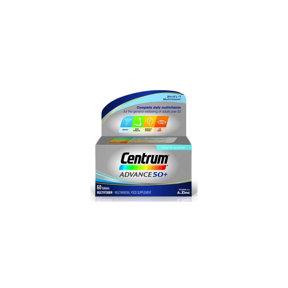 Centrum Advance 50+ Multivitamin 60 Pack | Mellericks Pharmacy | Cork ...