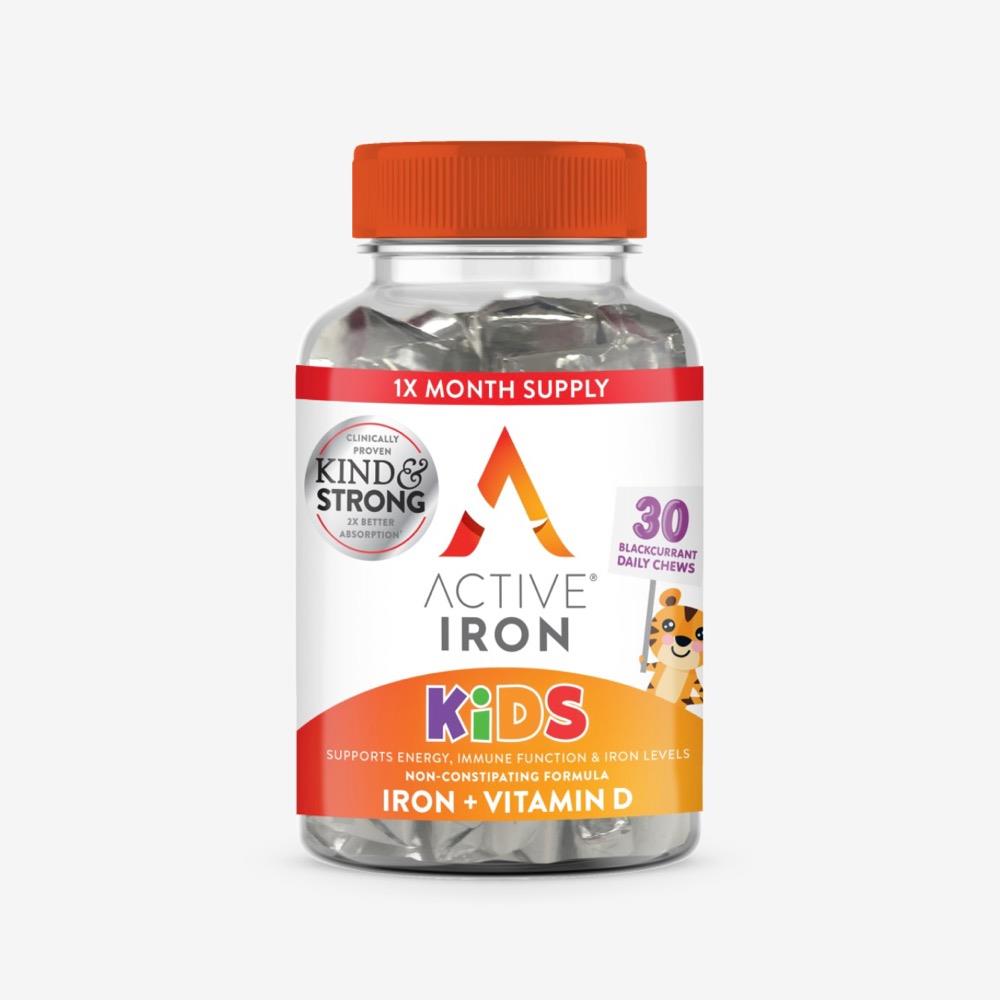 Active Iron Kids Plus Vit D3 30 Blackcurrant chews | Mellericks ...