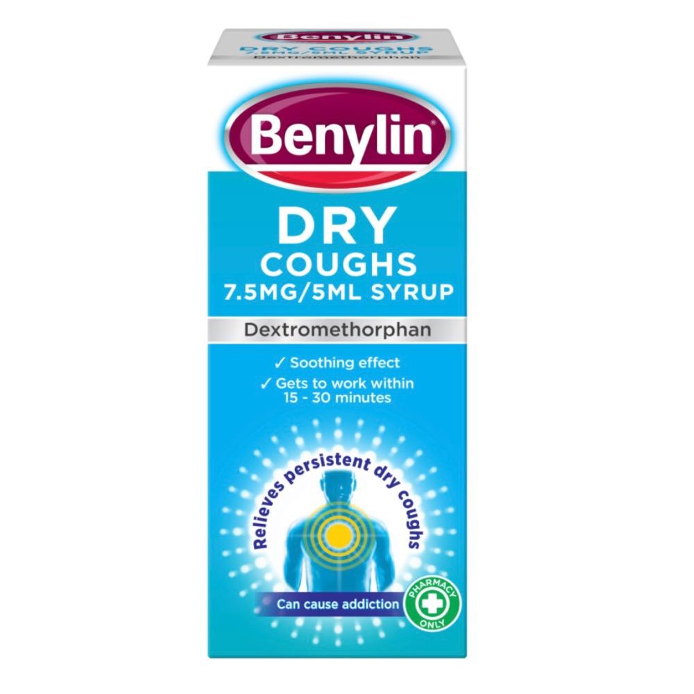 Benylin Dry Cough Syrup 125ml | Mellericks Pharmacy | Cork | Ireland