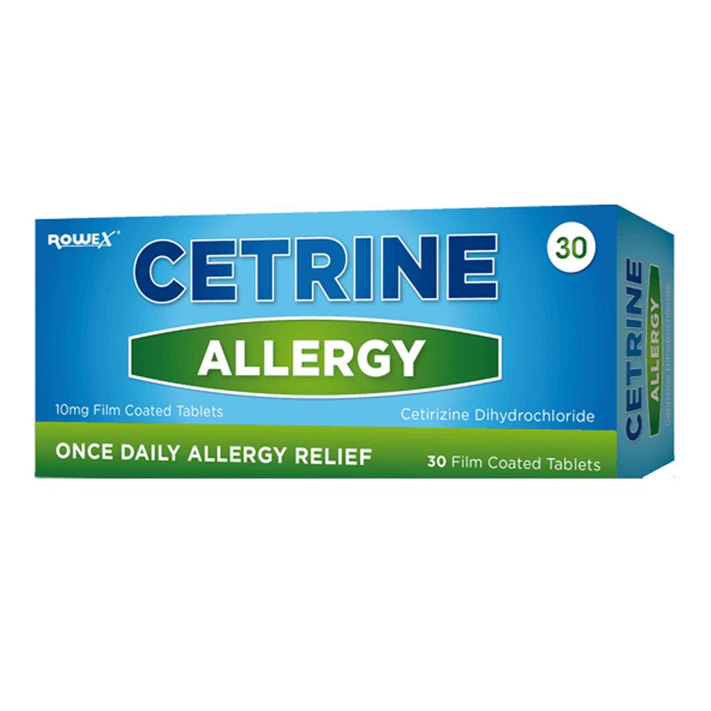 Cetrine Hayfever Allergy Relief 10mg 30 Pack | Mellericks Pharmacy ...