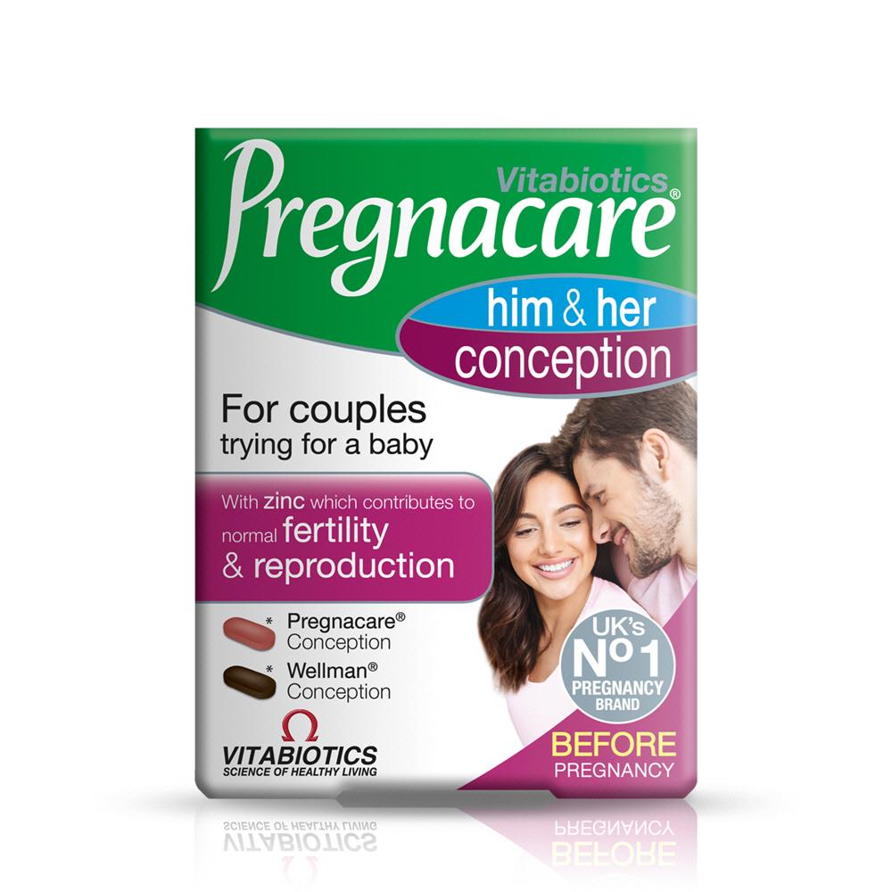 Vitabiotics Pregnacare Him/Her Conception 60 tabs | Mellericks Pharmacy ...