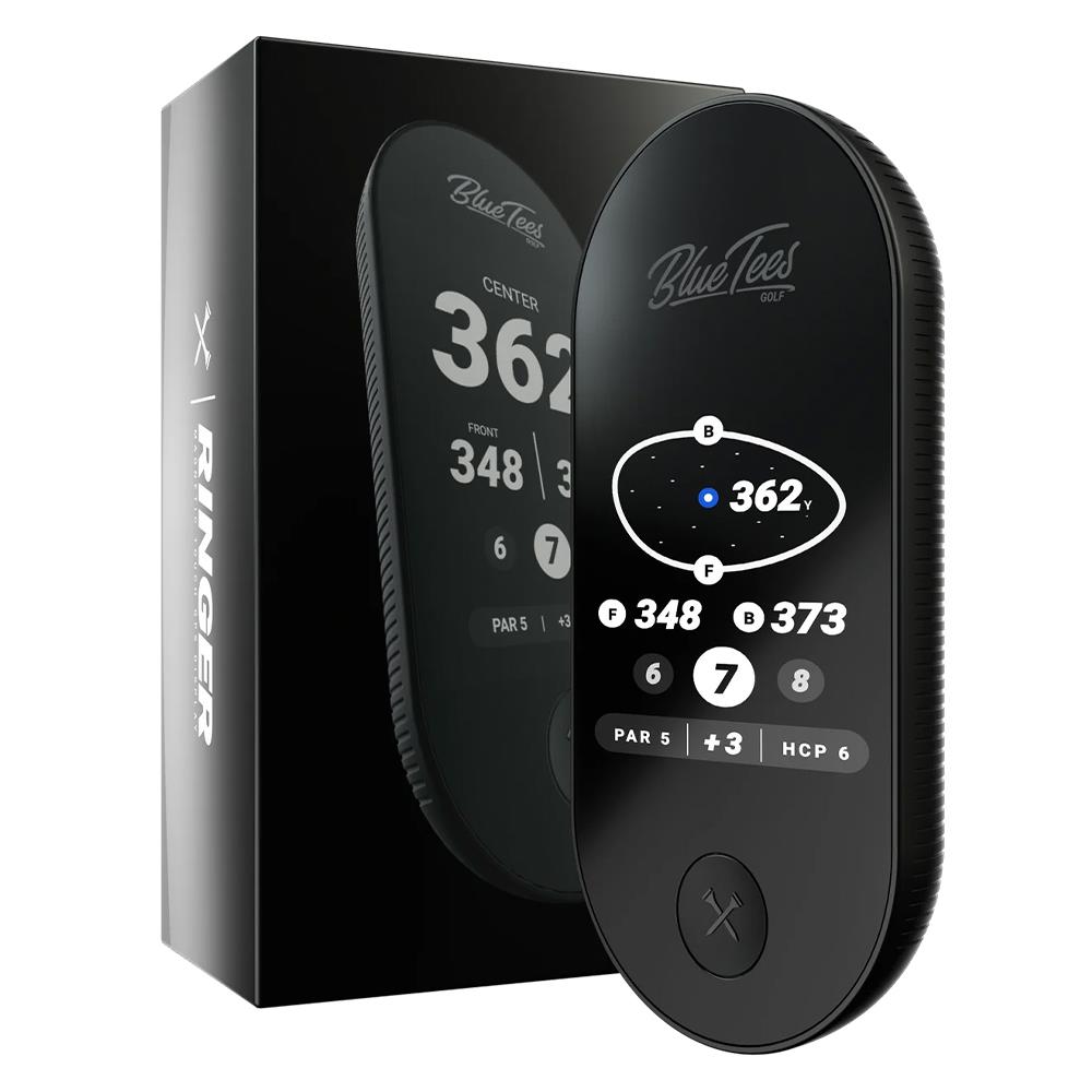Blue Tees Golf The Ringer GPS Handheld Black (010)