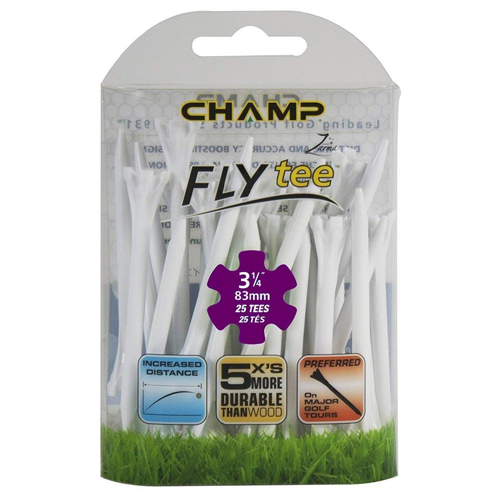 Champ Fly Tee 3¼" Tees 25-Pack White