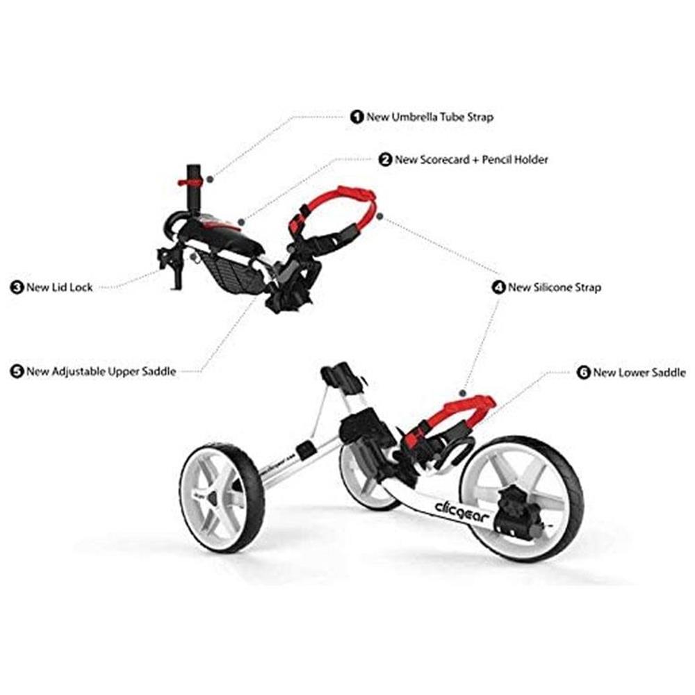 Clicgear Clicgear 4.0 Trolley Matte Red JS20B0101