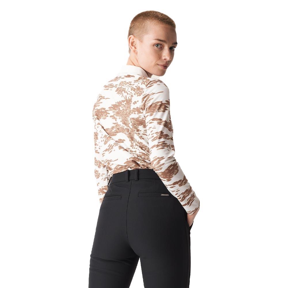 Rohnisch Ladies Sia Polo Shirt Beige - Earth Camo