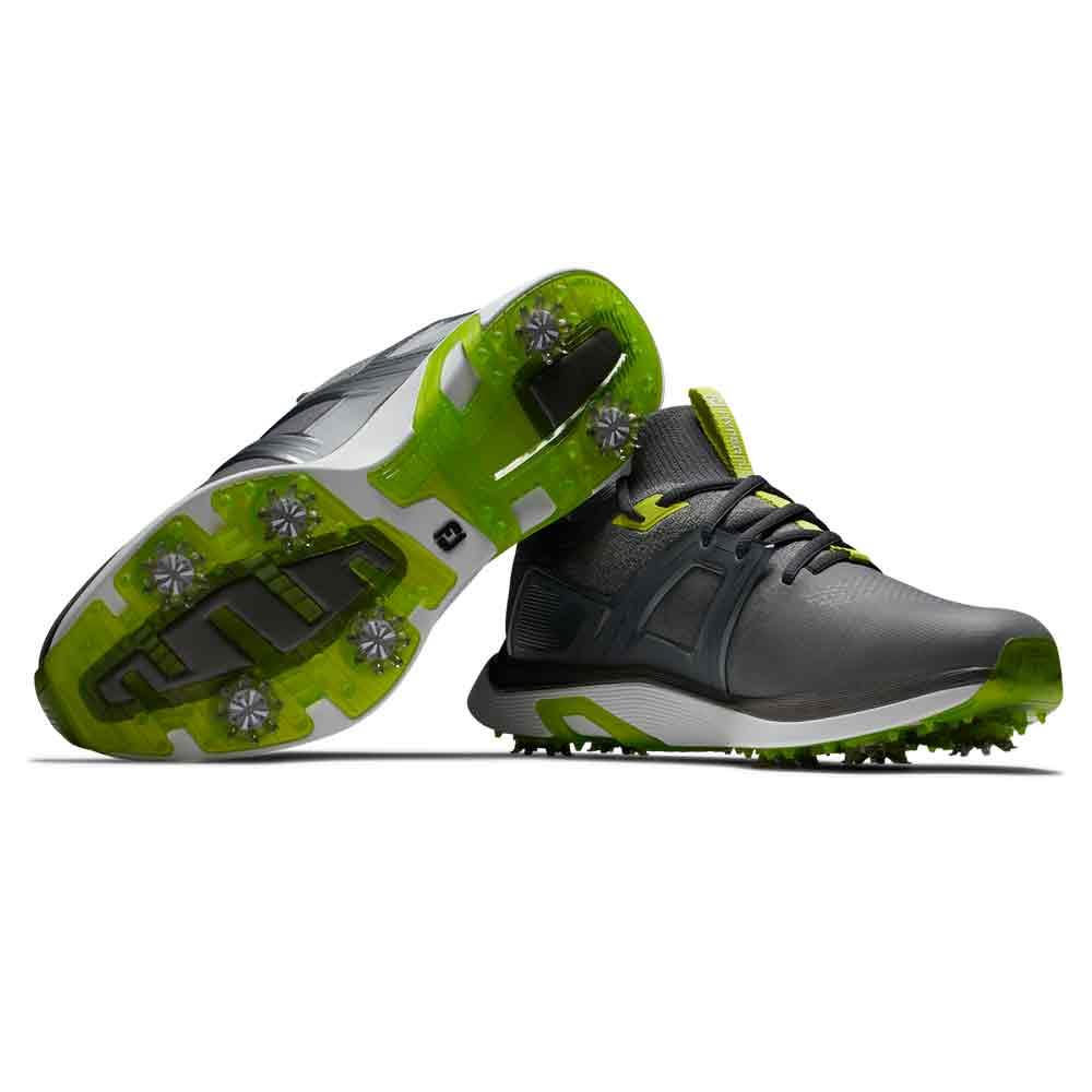 FootJoy Gents HyperFlex Shoes Charcoal - Grey - Lime