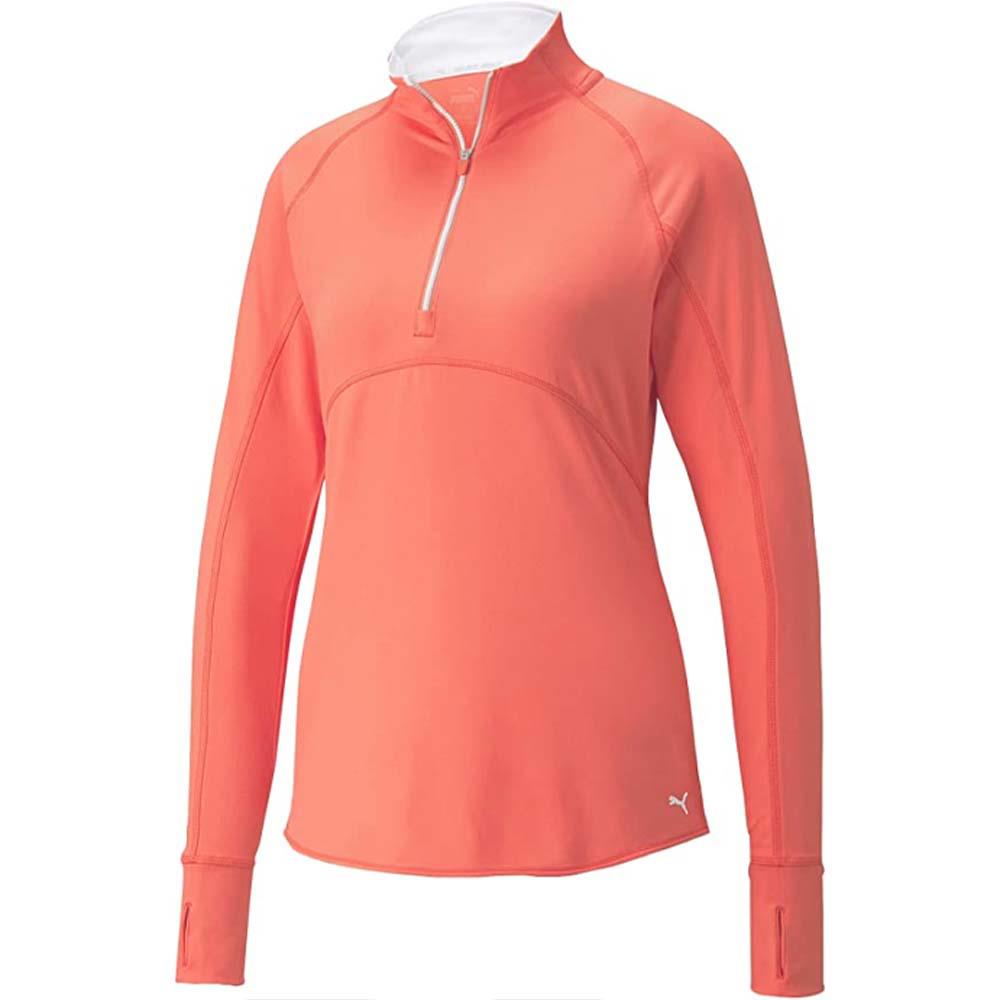 Puma Ladies Gamer ¼ Zip Pullover Carnation Pink