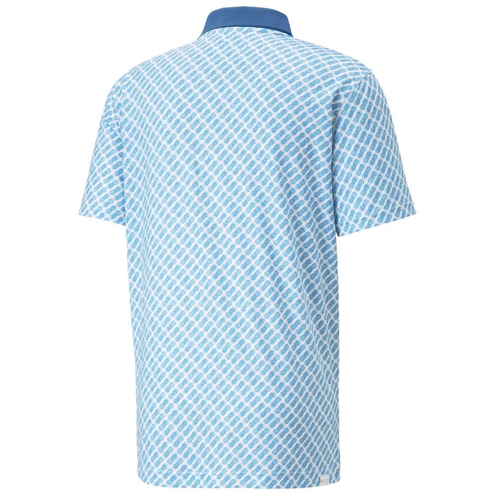 Puma Gents Mattr Pineapples Polo Shirt Lake Blue