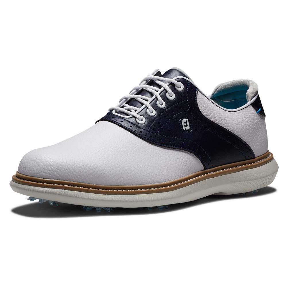 FootJoy Gents FJ Traditions Shoes White - Navy