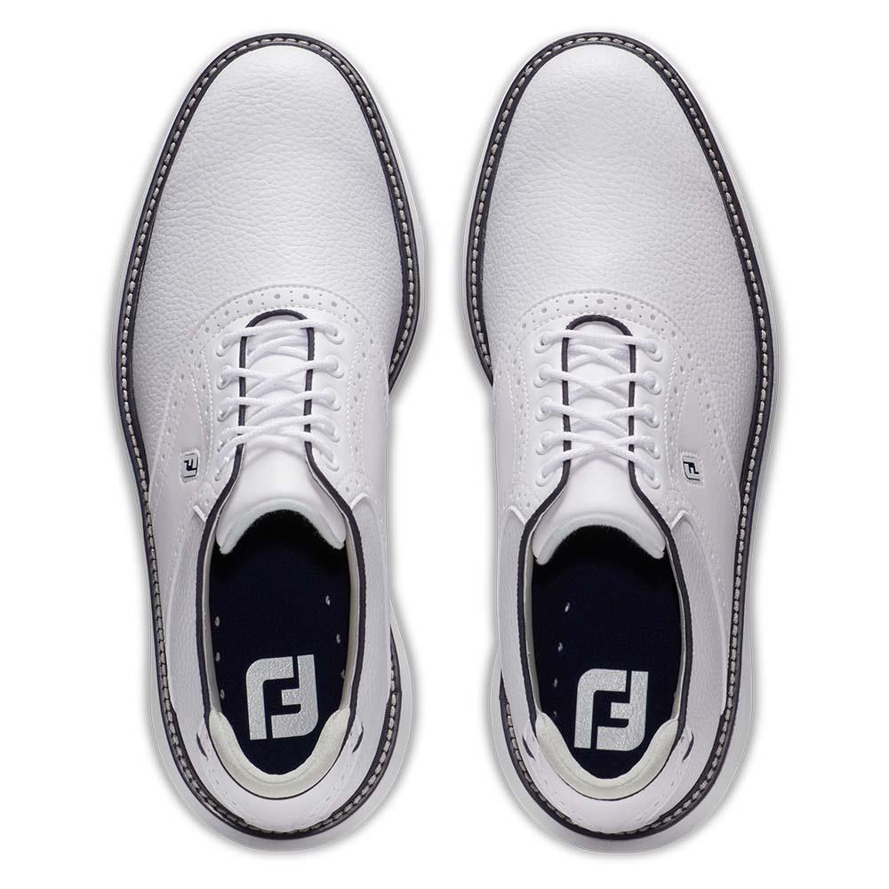 FootJoy Gents FJ Traditions Spikeless Shoes White - Black - Grey