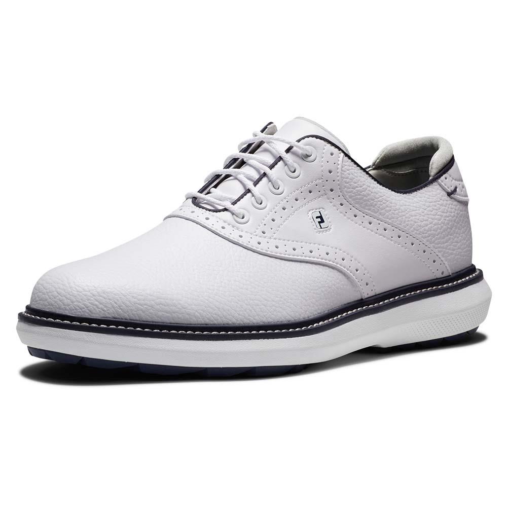 FootJoy Gents FJ Traditions Spikeless Shoes White - Black - Grey