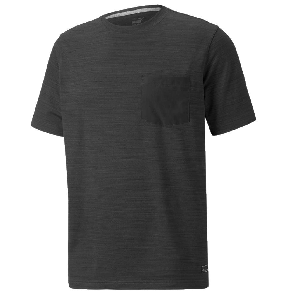 Puma Gents Cloudspun Pushcart Pocket Tee Black